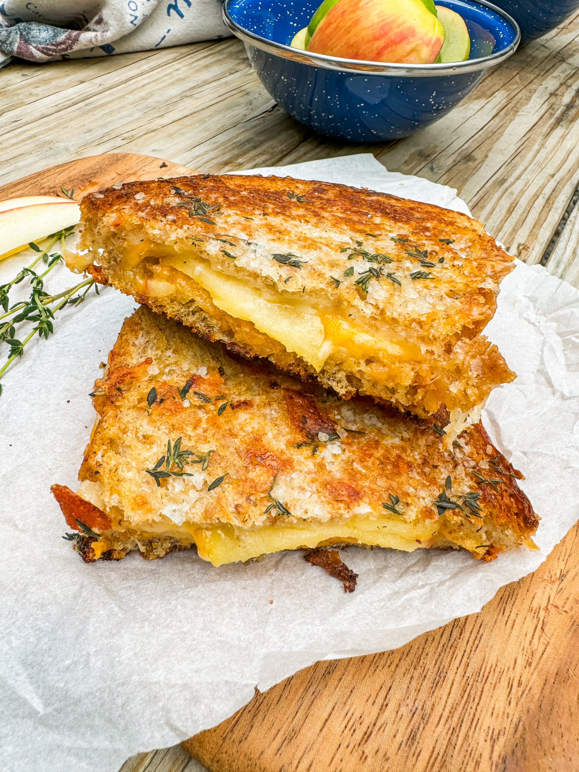 Campfire Cooking: Apple Cheddar Grilled Cheese with Thyme - The Journal ...